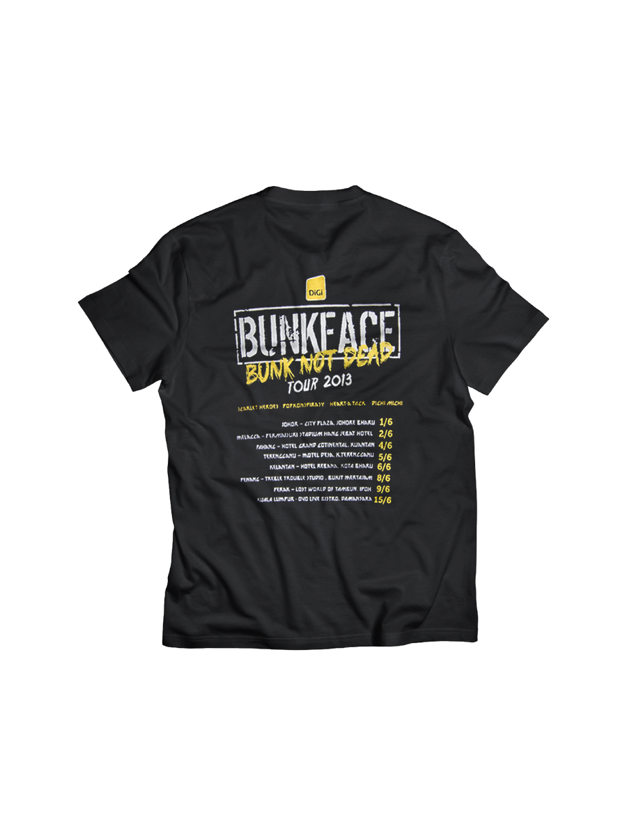 BUNKFACE: BUNK NOT DEAD (TOUR 2013) T-SHIRT – Merch Cow