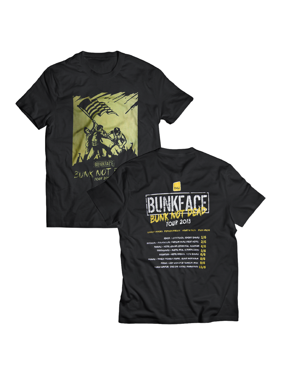 BUNKFACE: BUNK NOT DEAD (TOUR 2013) T-SHIRT – Merch Cow